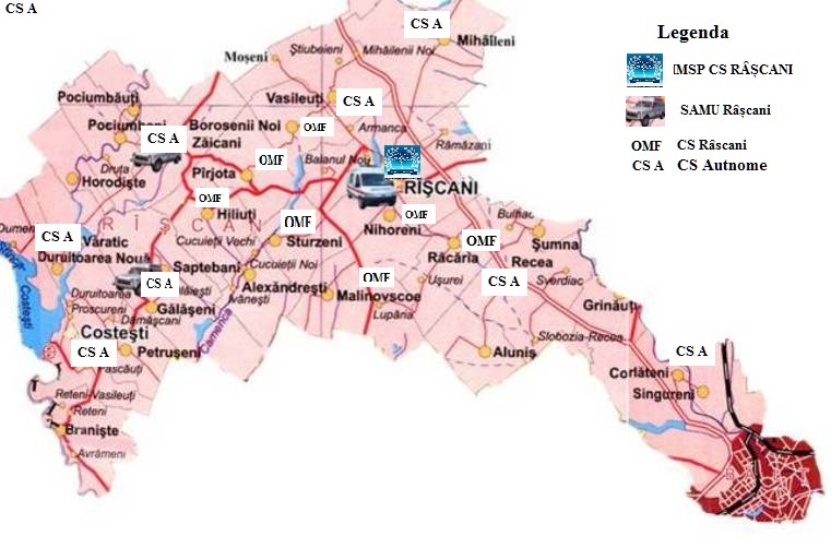 Subdiviziunile – IMSP ”CS Râșcani”